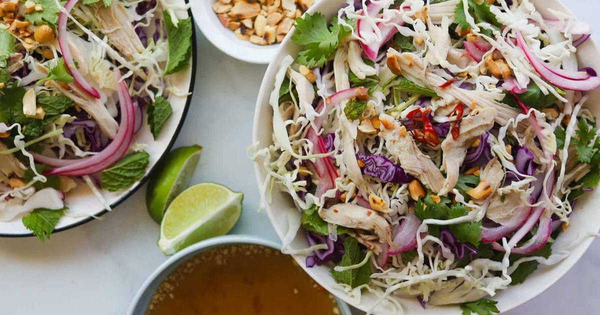 Prefina hrskava vijetnamska salata s piletinom