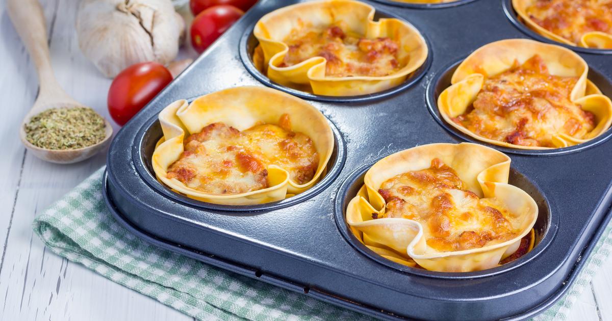 Ravno iz kalupa: Mini lazanja čašice