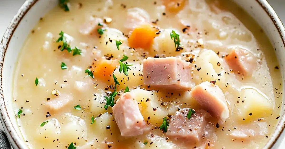 Krepka krem juha od krumpira i šunke