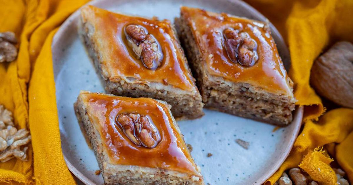 Baklava s orasima - prefin, jednostavan recept
