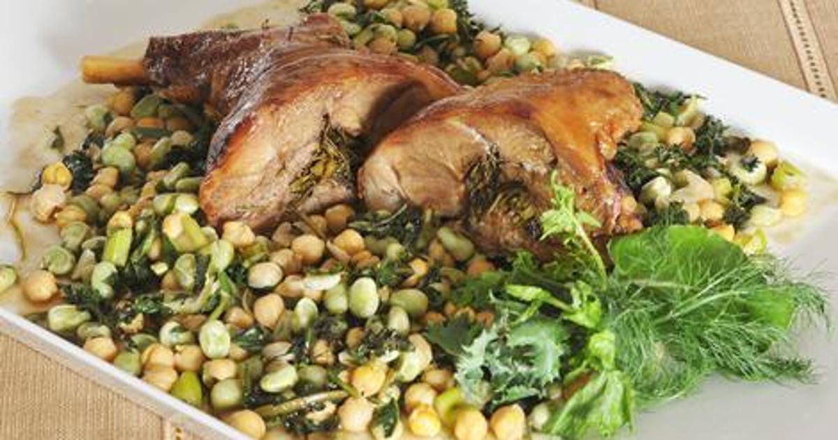 Janjetina s bobom i slanutkom